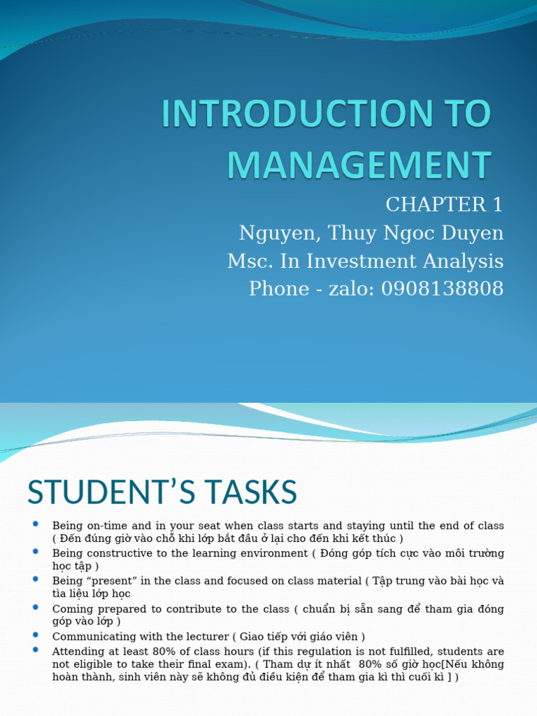 Chapter 1 - Introduction of Management | PDF