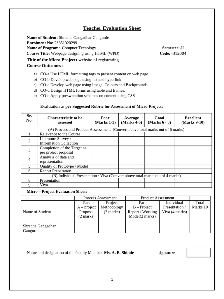 Shradha Microproject | PDF