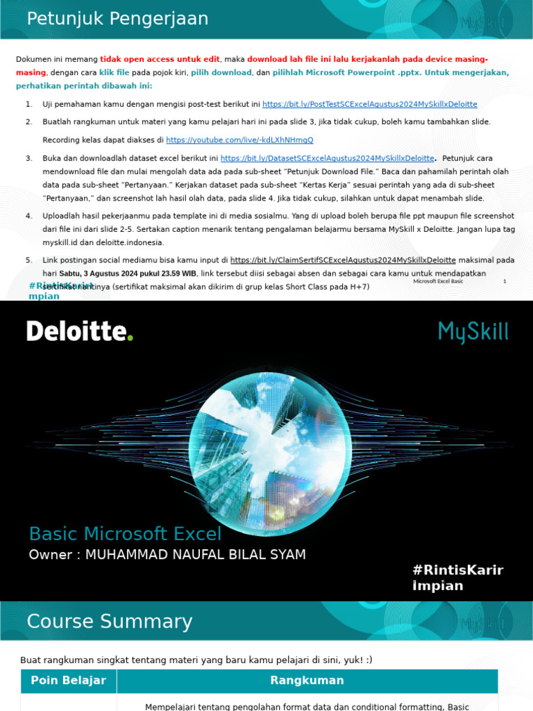 Mini Task SC Excel Basic | PDF