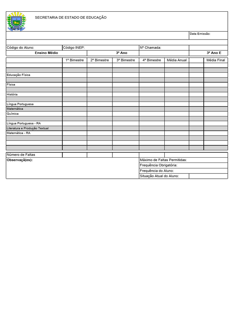 Ee Arlindo de Andrade Gomes: Ensino Médio 3º Ano 3º Ano E | PDF