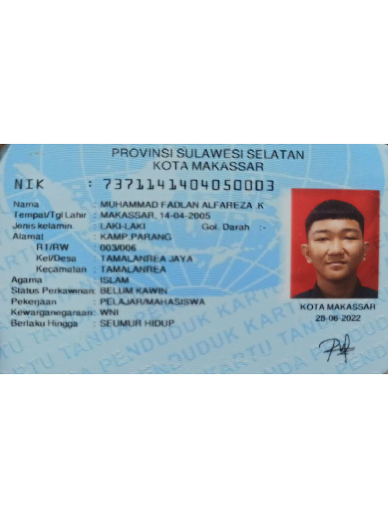 KTP Fadlan | PDF