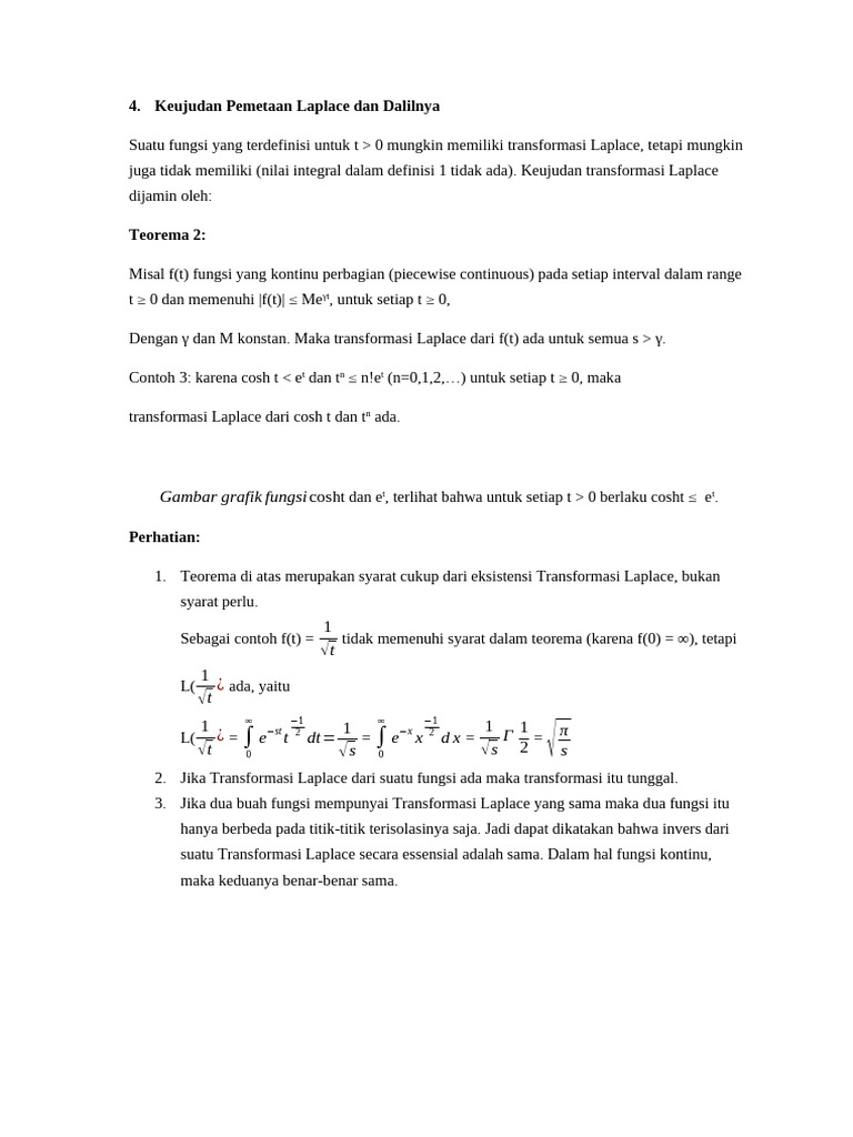 Pemetaan Laplace | PDF