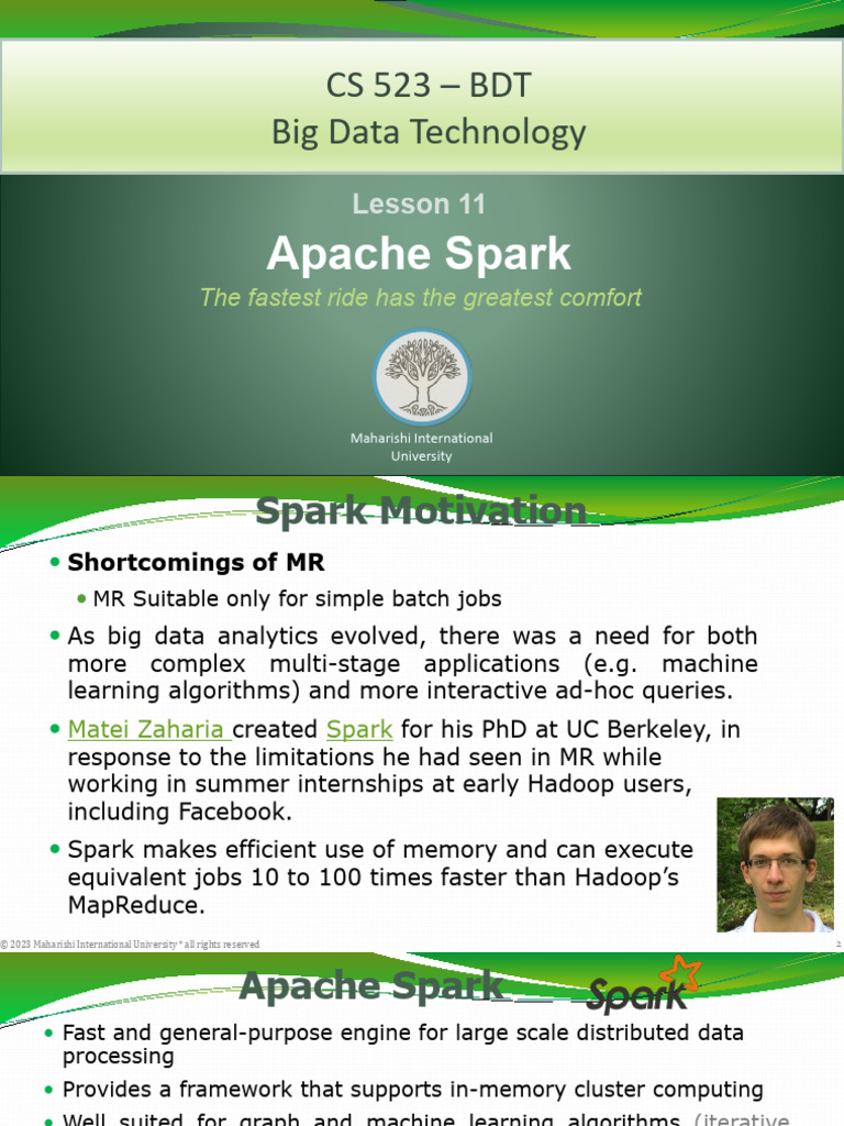 Lecture11 Spark | PDF