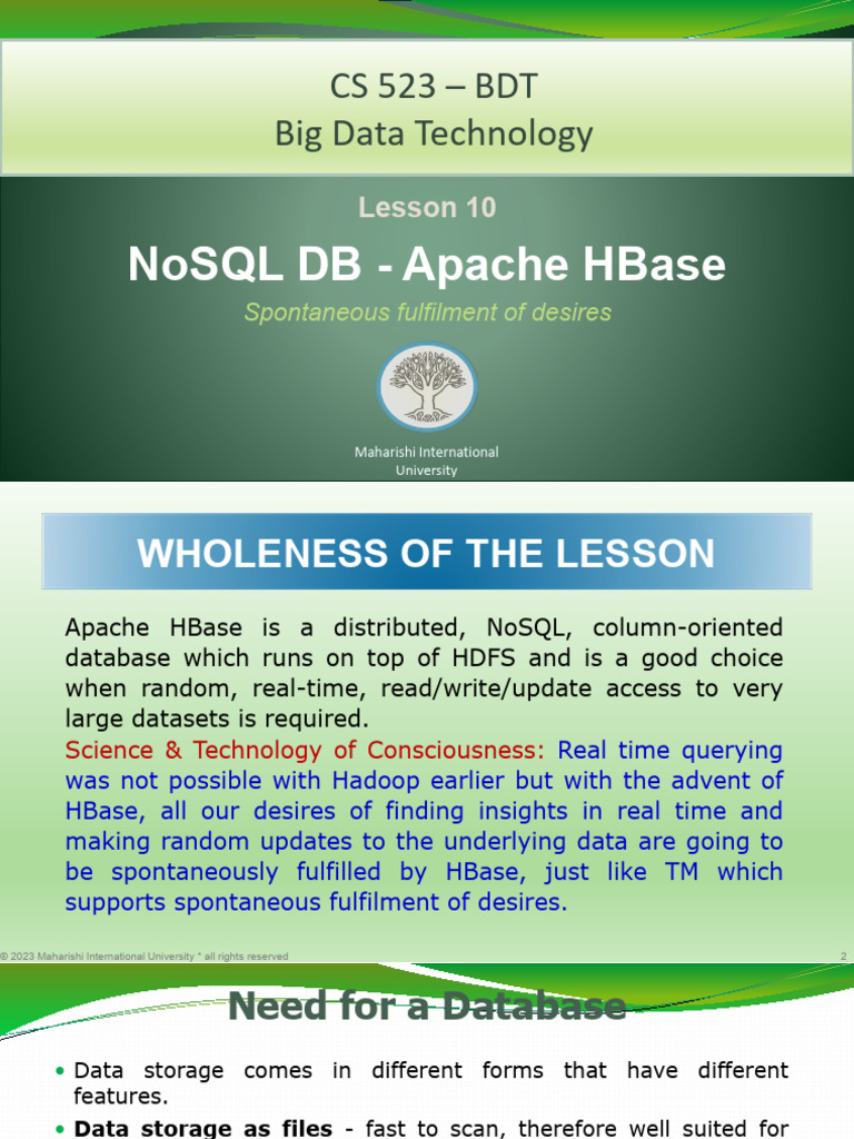 Lecture10-HBase | PDF