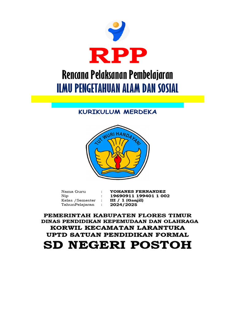 RPP Kurikulum Merdeka Ipas Kelas 3 | PDF