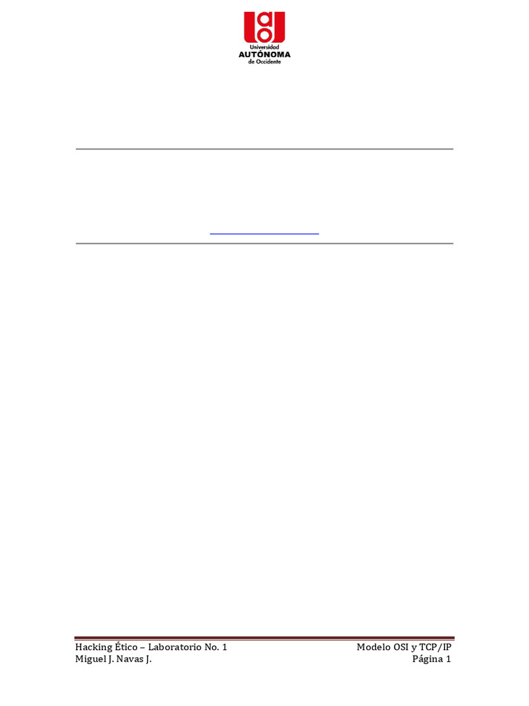 HE-Lab#01 (Modelo OSI y TCP-IP) | PDF