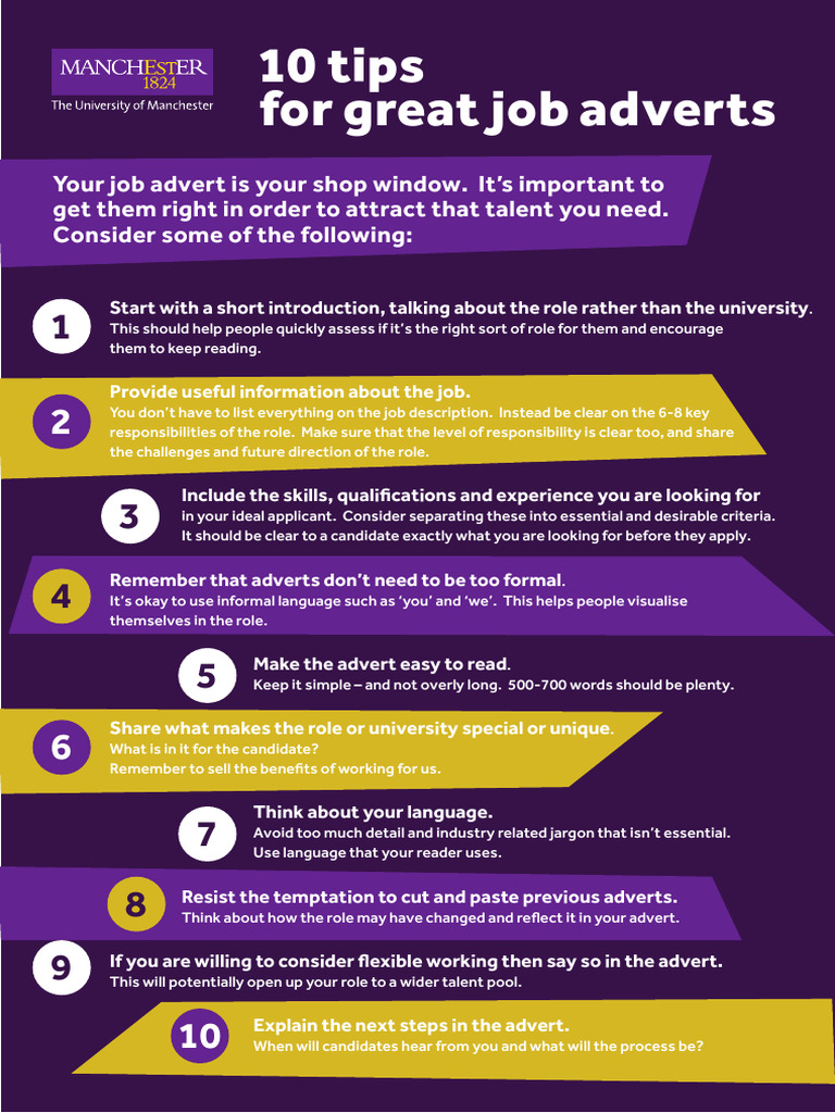 10 Tips For Great Job Adverts | PDF | Career & Growth