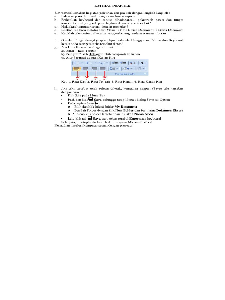 Latihan Praktek 1 | PDF