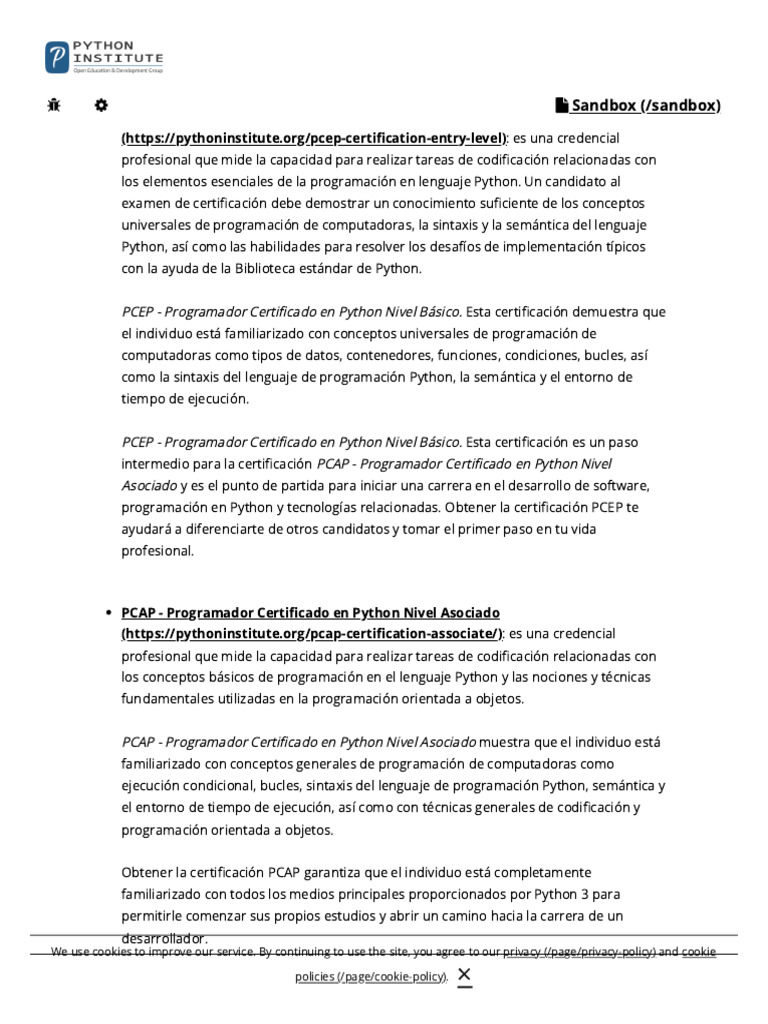 Edube Interactive - Fundamentos de Programación en Python - Programa Del Curso - 4 | PDF