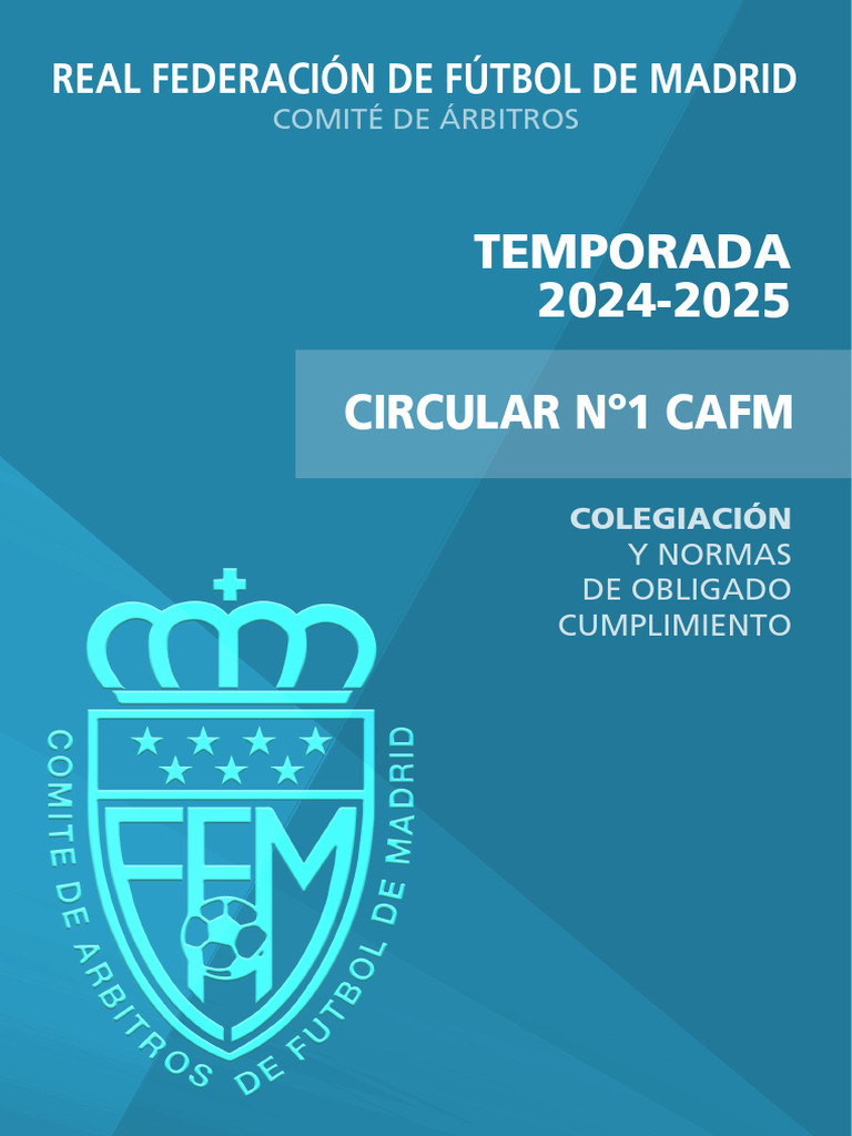 Circular Nº1 CAFM - 2024-2025 | PDF