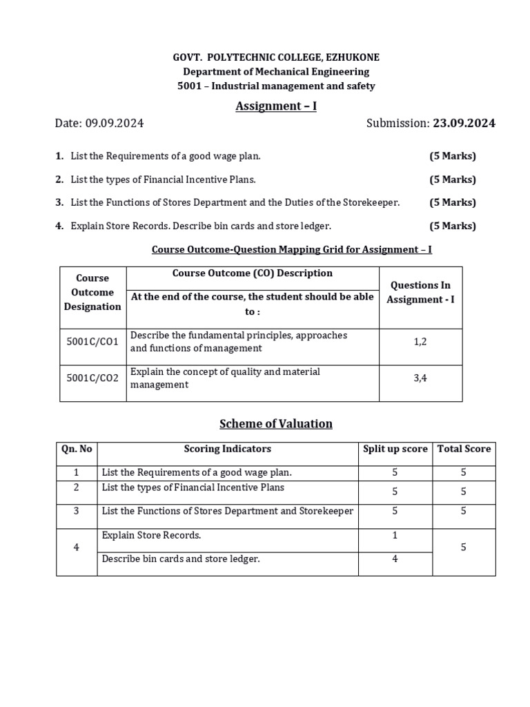 IMS Assignment 1 | PDF