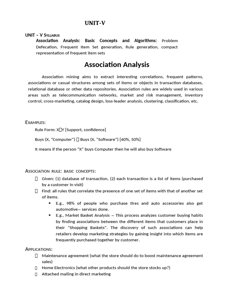 Unit 5 Data Mining | PDF