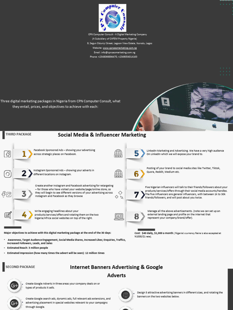 CPN Computer Consult Digital Marketing Proposal | PDF