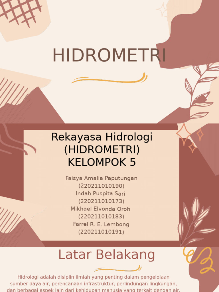 Hidro Kelompok 5 | PDF