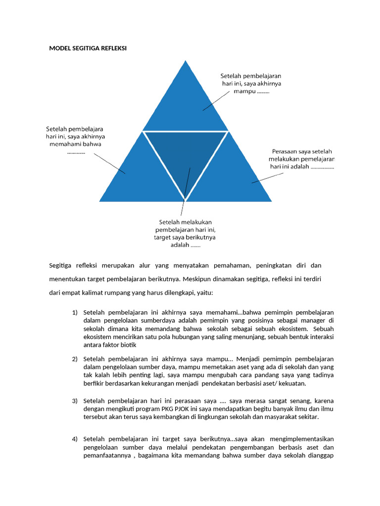MODEL SEGITIGA REFLEKSI - Ade A.Z | PDF