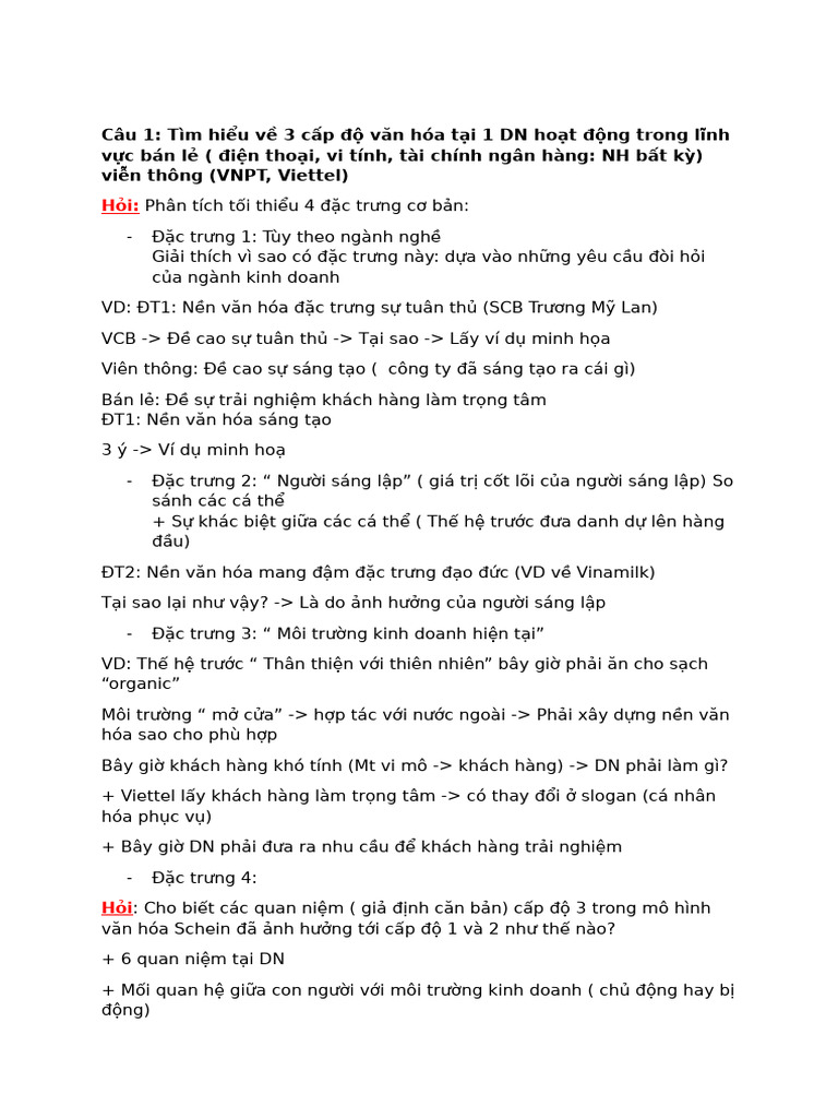 ÔN TẬP - VHDN | PDF