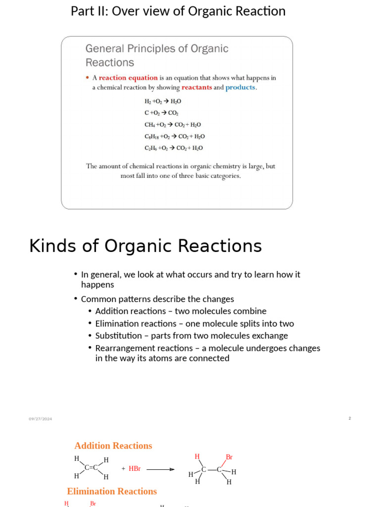 Unit 3. Substitution Reaction (1) | PDF