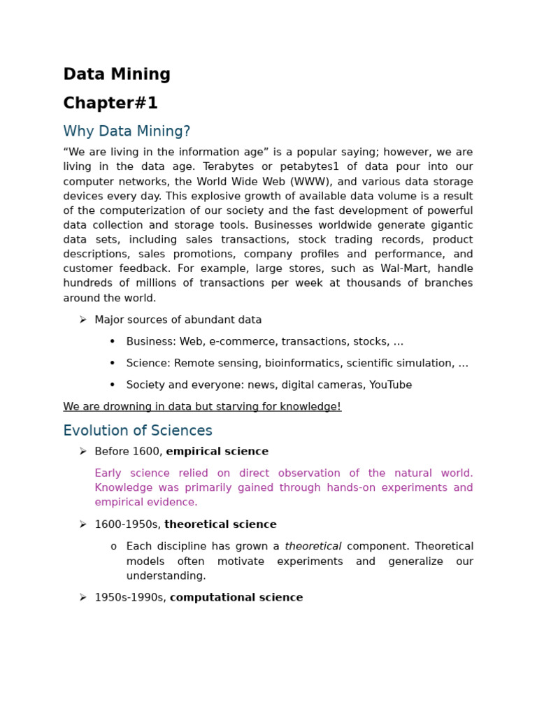 Data Mining Chapter 1 | PDF