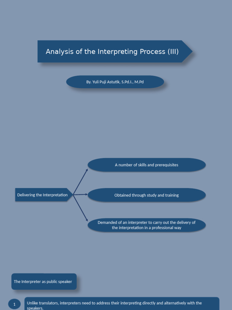 Analysis of Interpreting Process 3 | PDF