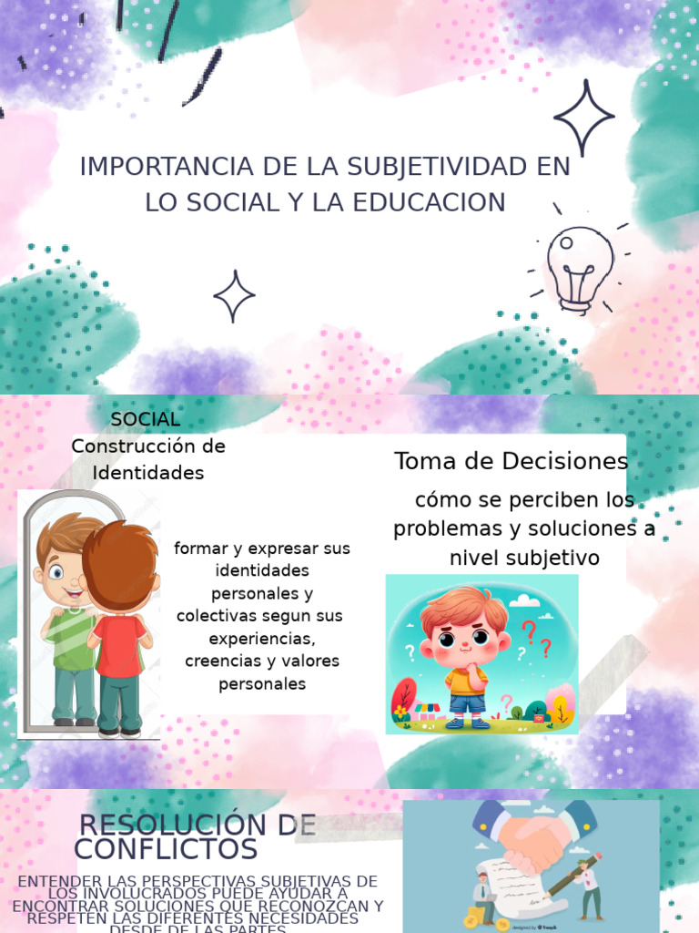 Importancia de La Subjetividad en Lo Social y La Educacion | PDF