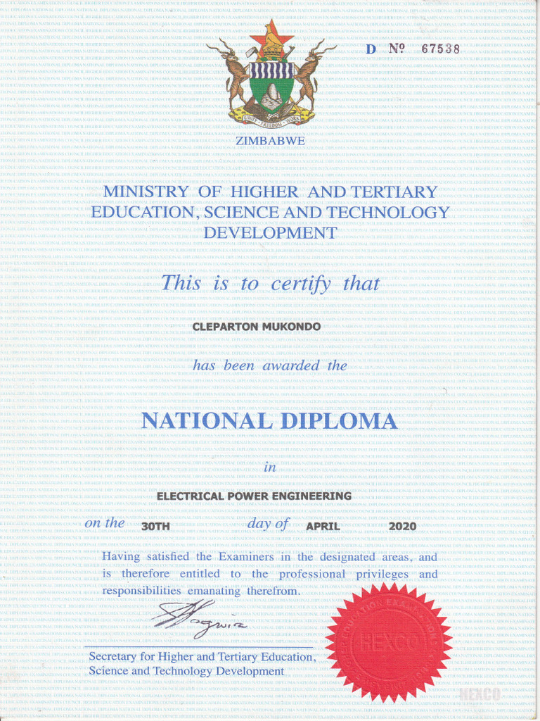 National Diploma | PDF