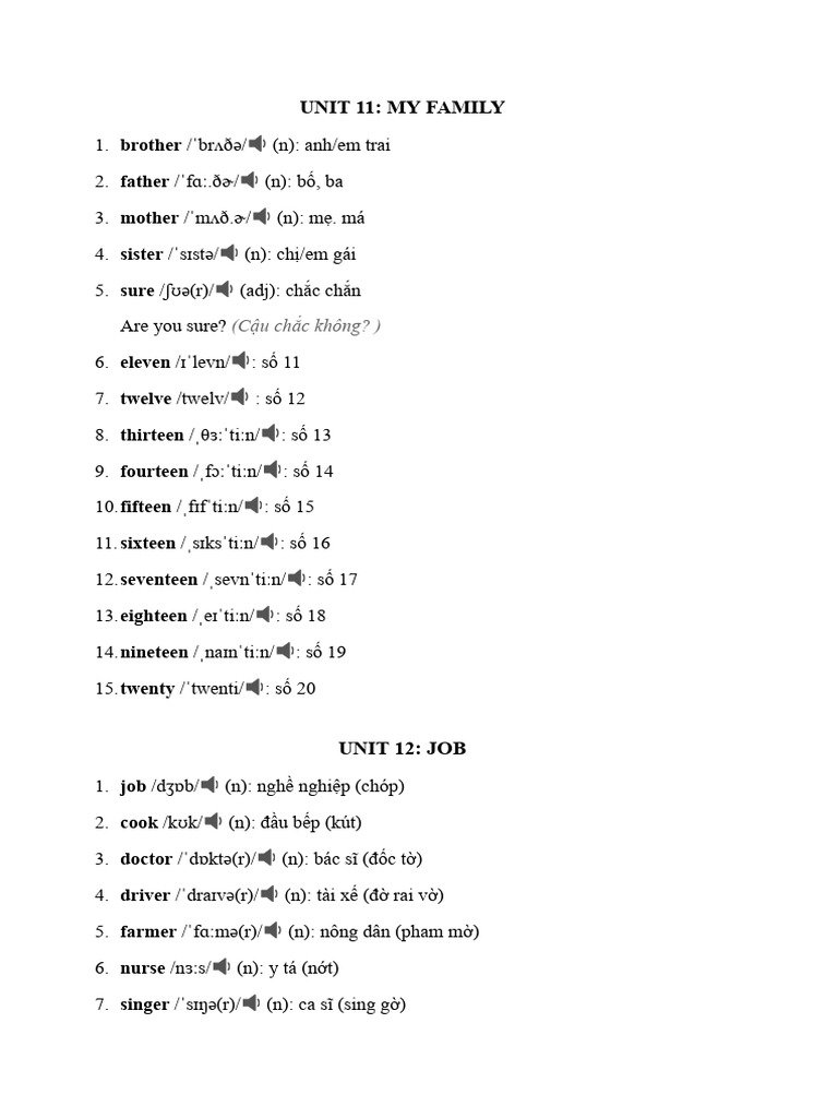Grammar U11+U12 | PDF
