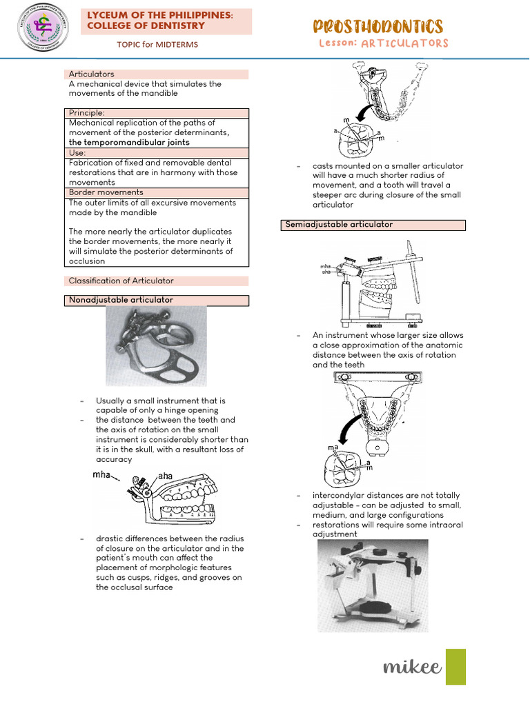 9 Articulators | PDF