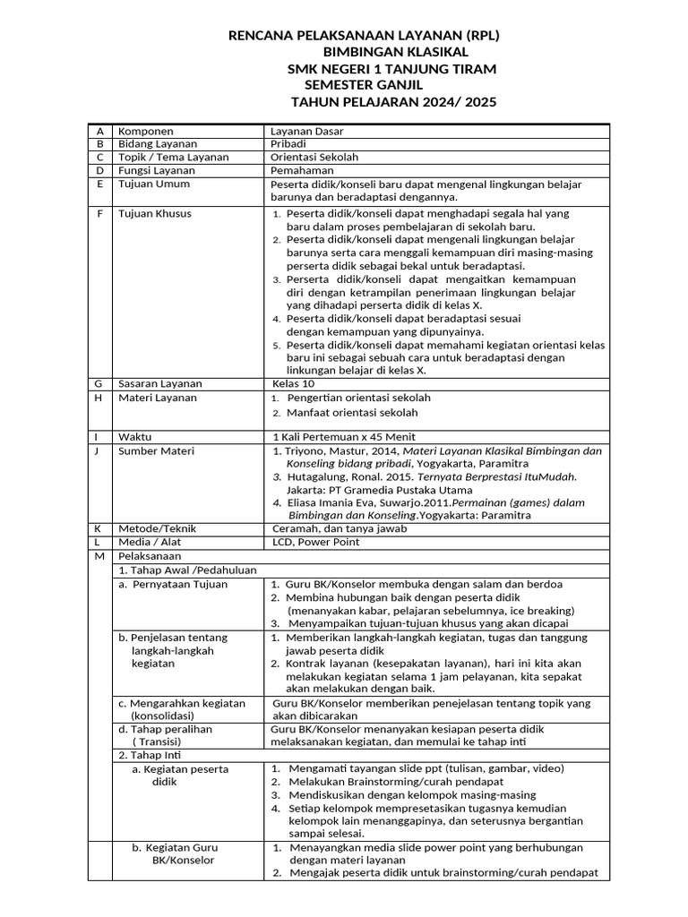 RPL BK Kelas X | PDF