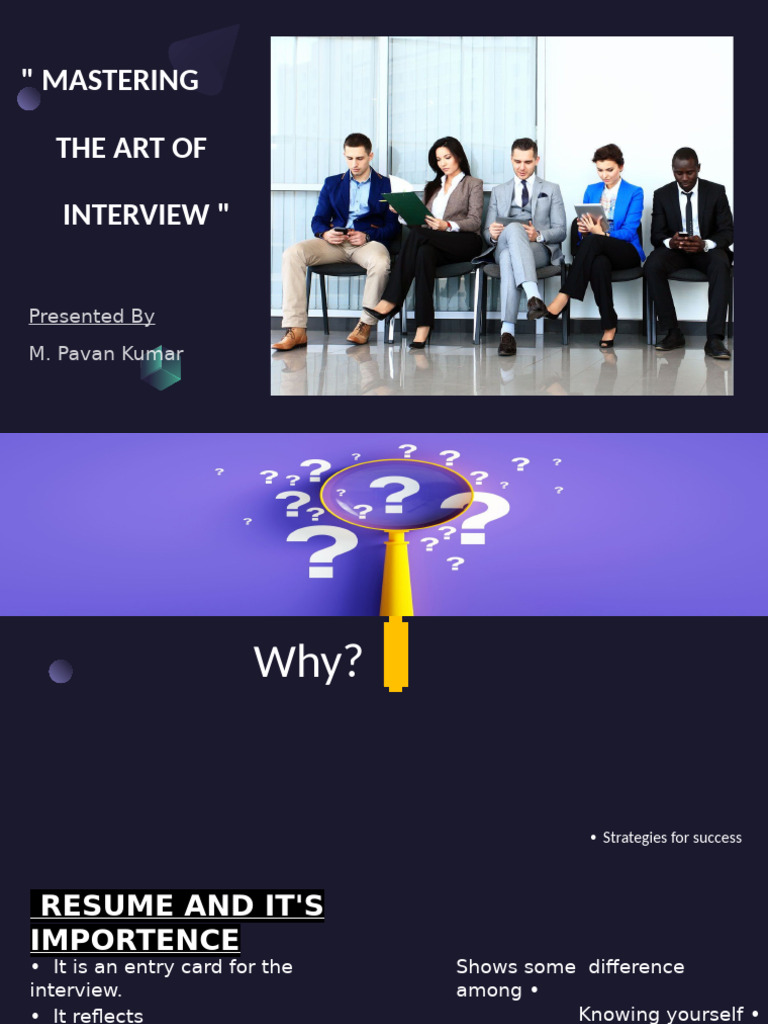 Mastering the art of interview Final | PDF