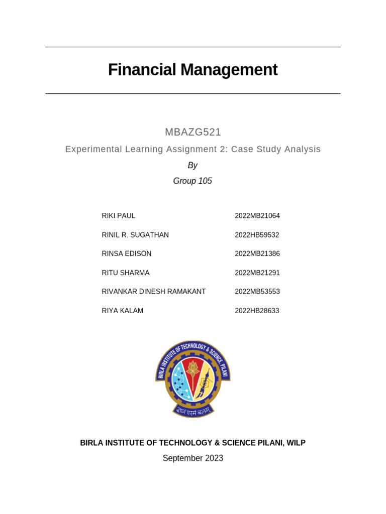 FM Assignment 2 | PDF