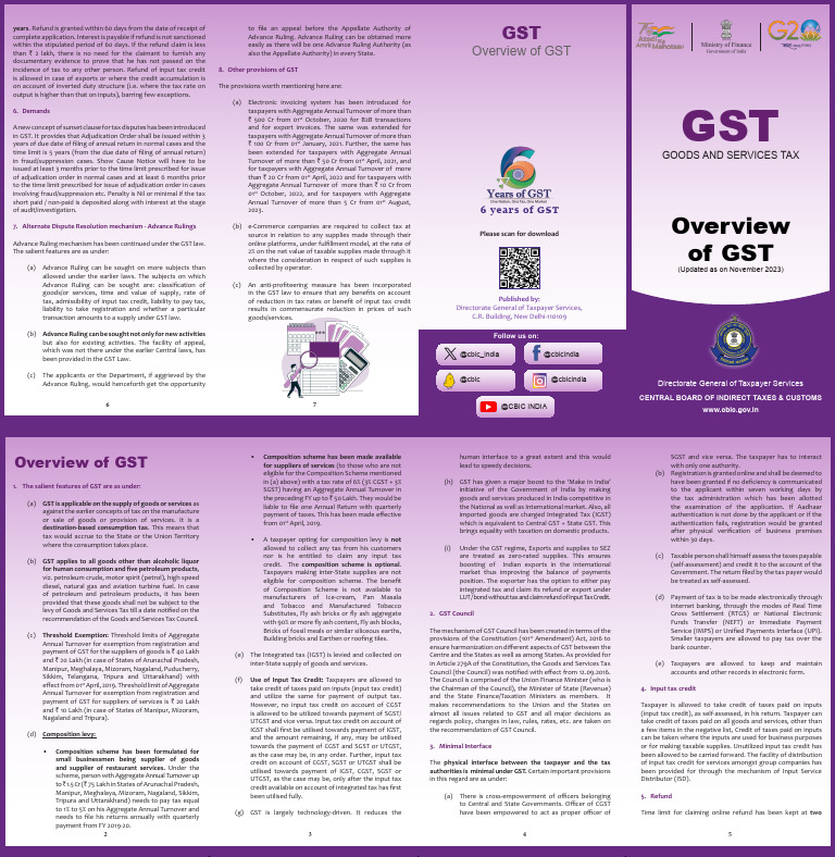 1 - Overview of GST | PDF