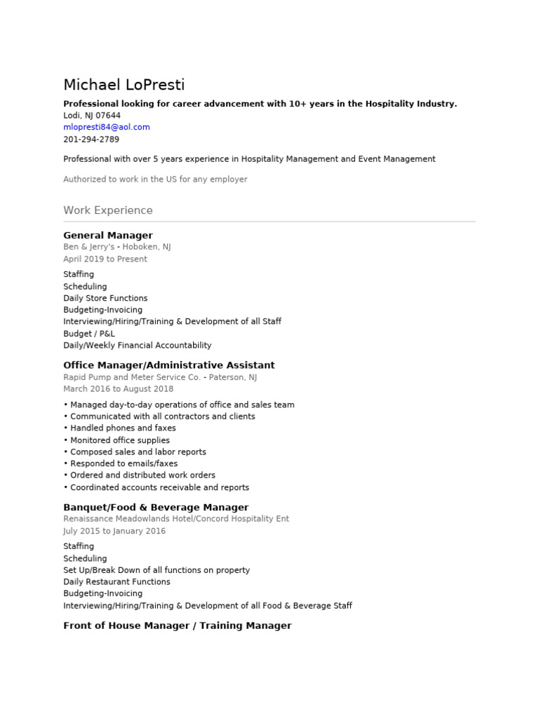 Michael LoPresti2020 | PDF