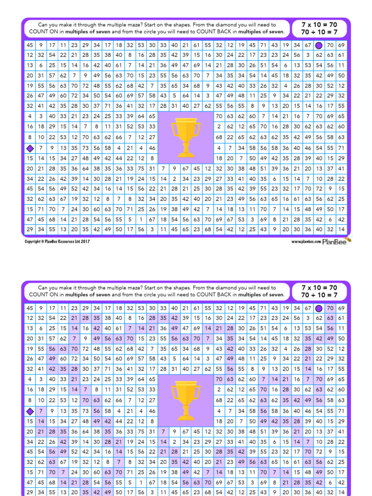 Multiple Mazes x7 | PDF