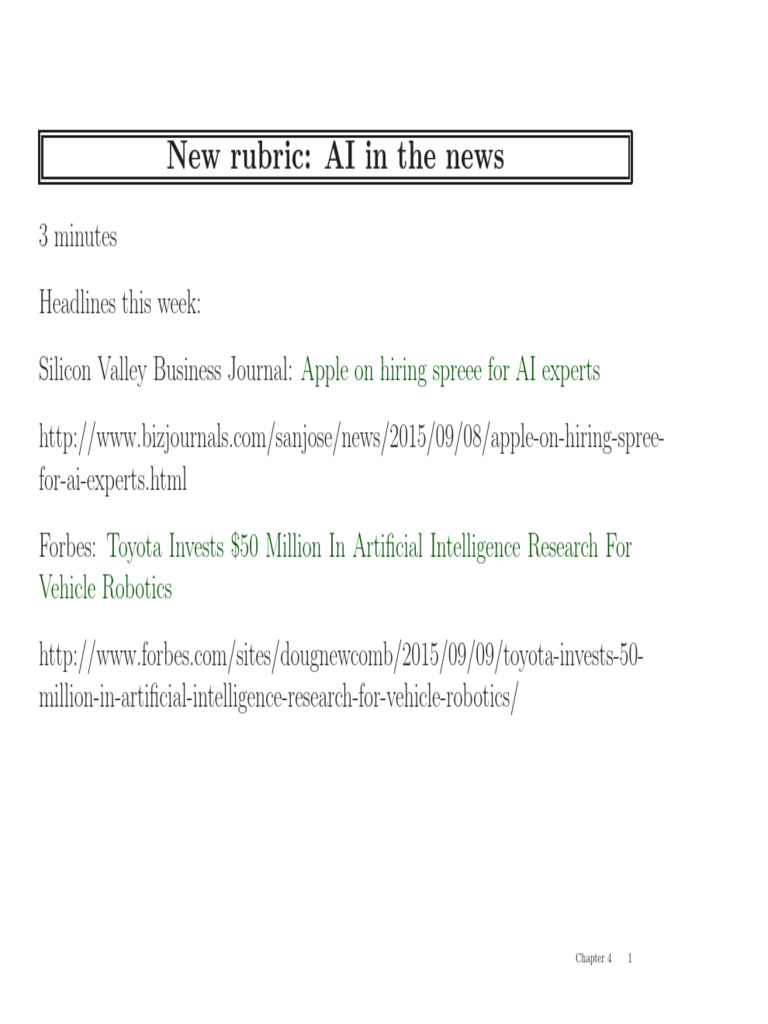 Ai - Unit II - Part II - Russel and Norvig | PDF