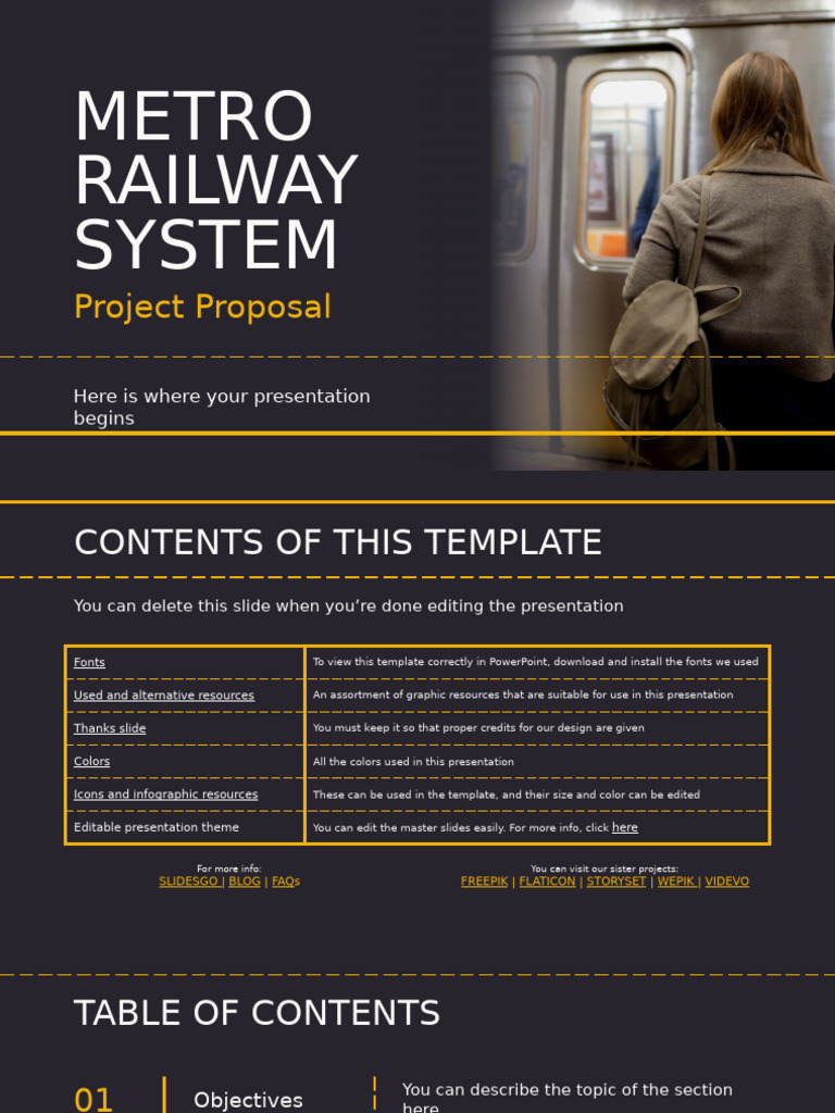 Metro Railway System Project Proposal by Slidesgo | PDF