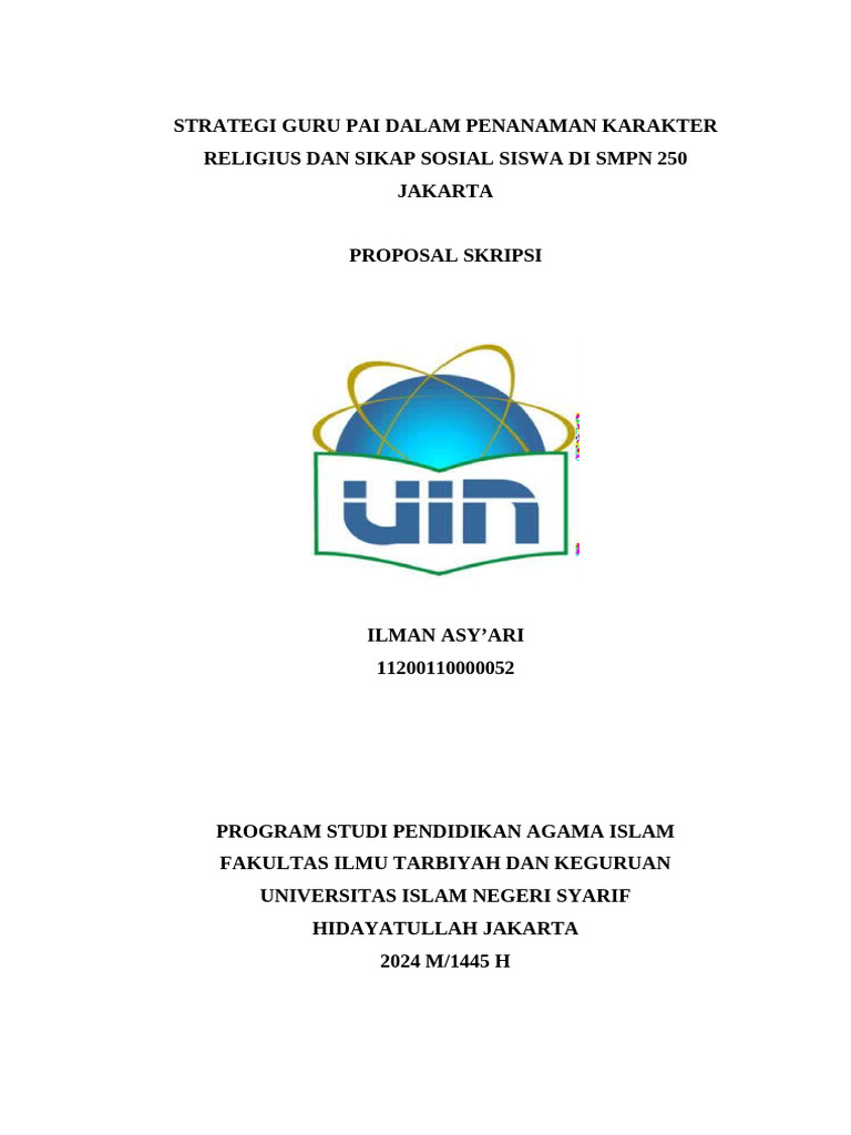 Ilman Asyari - Proposal Penelitian | PDF