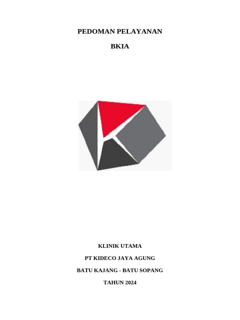 Pedoman Pelayanan Kia | PDF