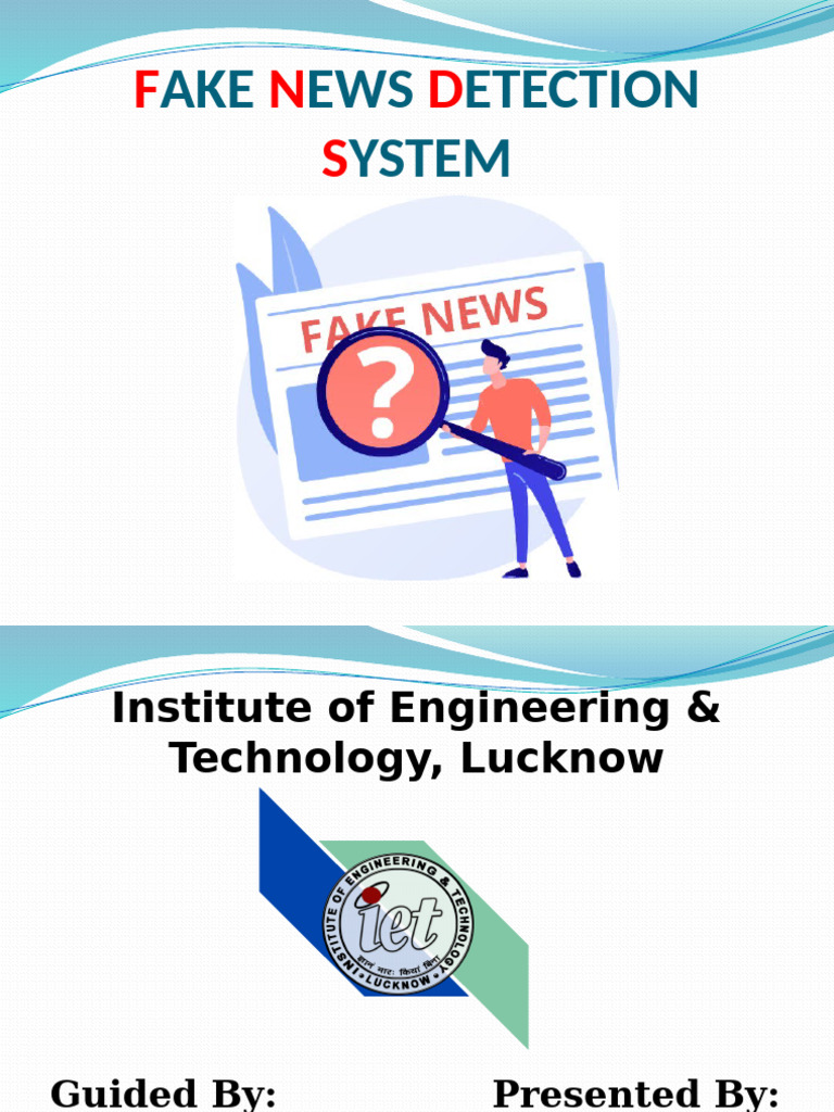Fake News Detection System Final Pdf
