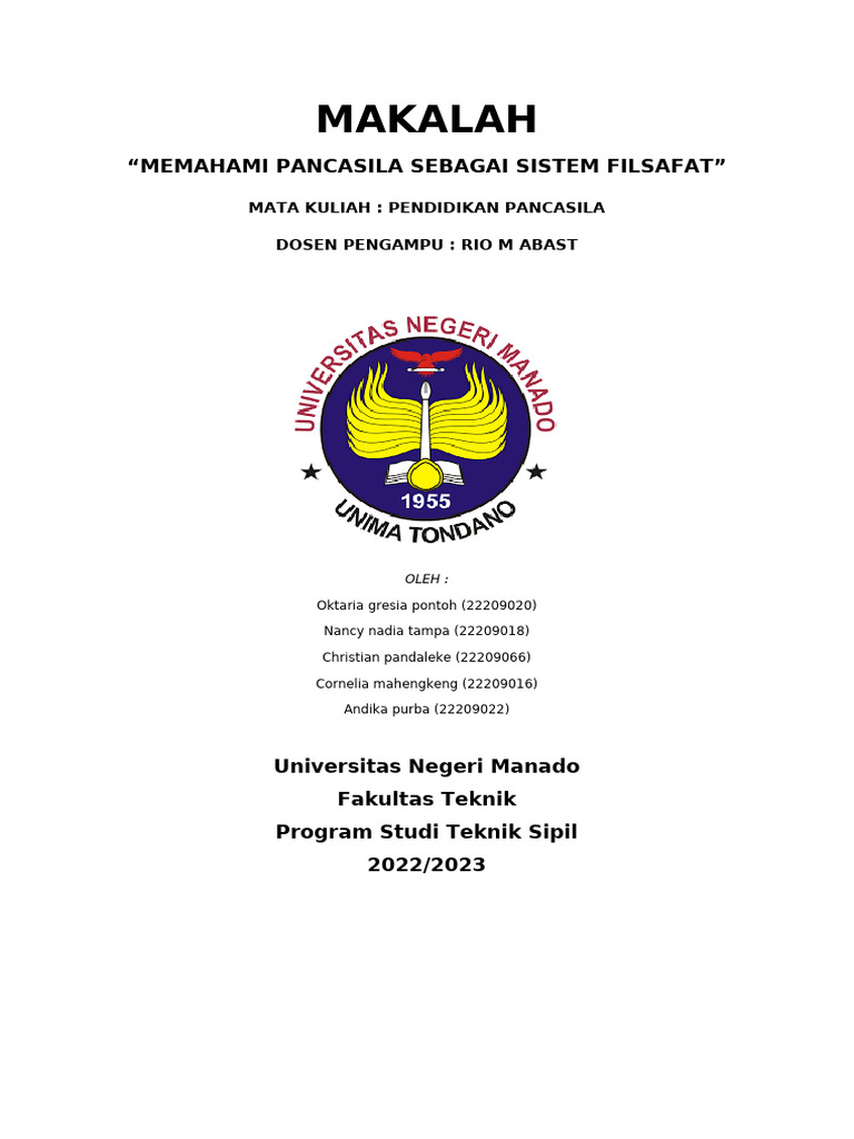 MAKALAH Pancasila | PDF