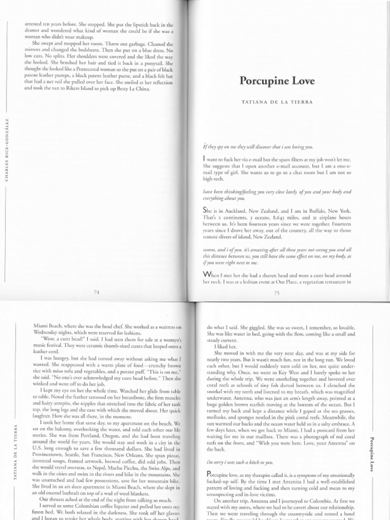 Porcupine Love | PDF