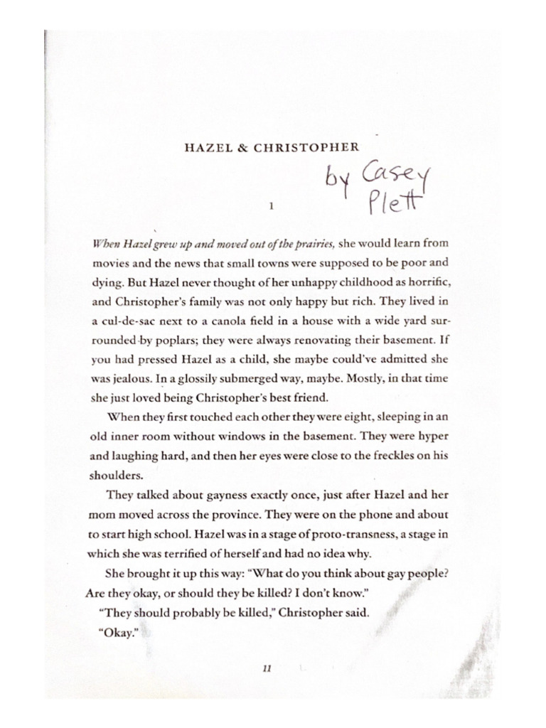 Hazel and Christopher | PDF