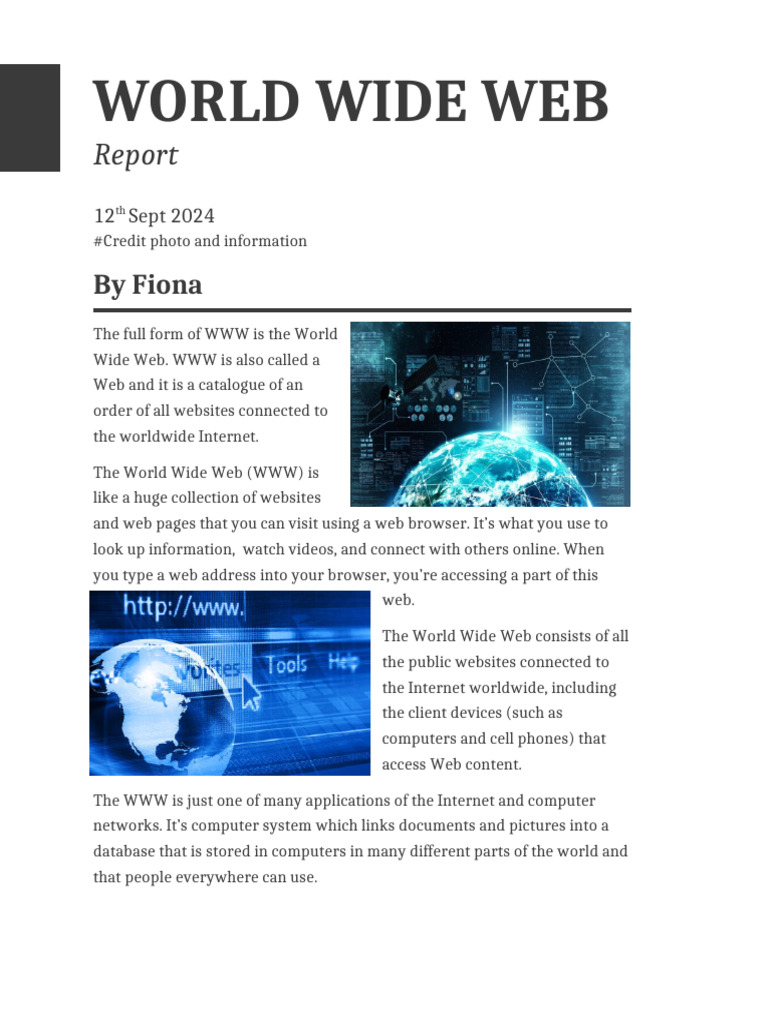 World Wide Web | PDF