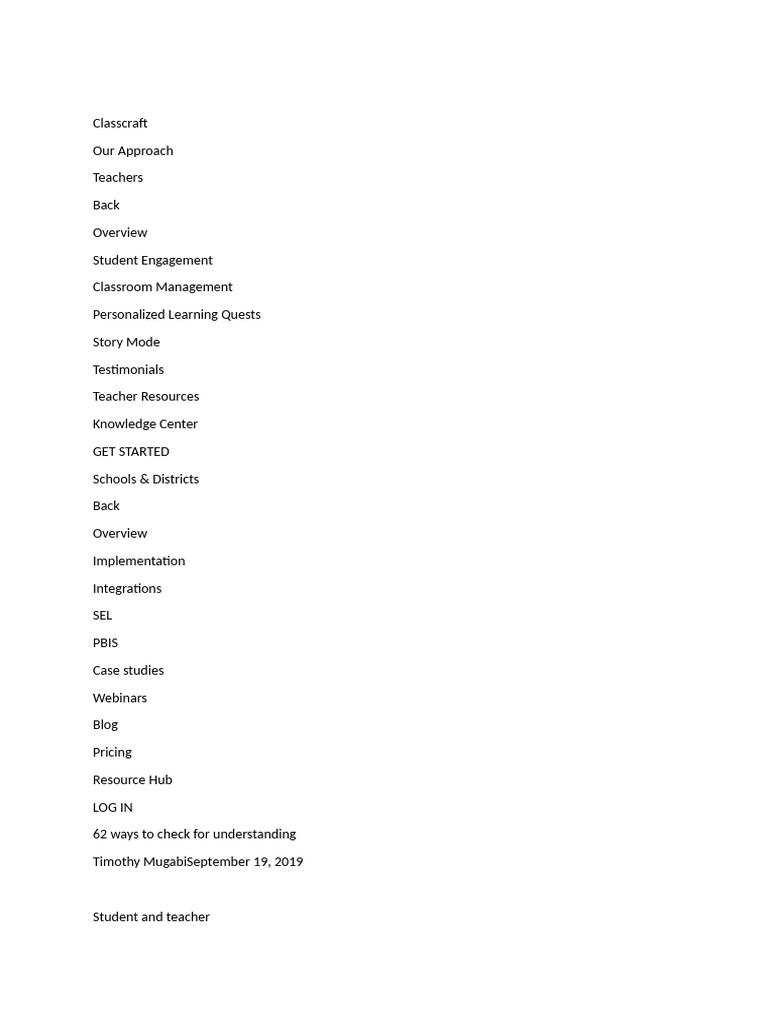 Checking Understanding | PDF