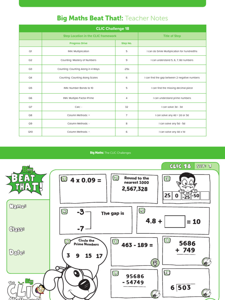 Clic Challenge 18 Questions and Answers | PDF