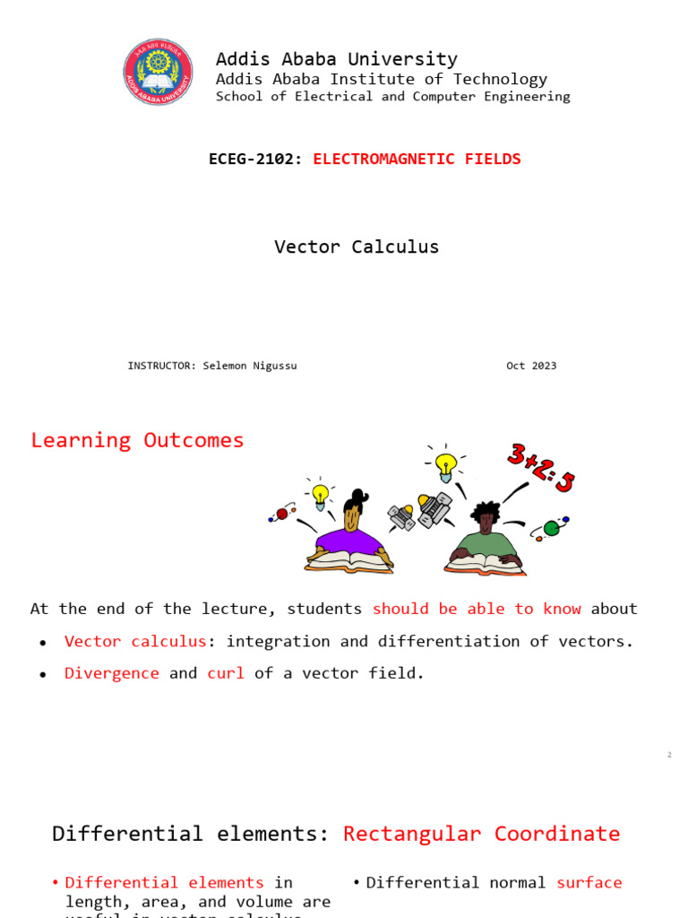 Lec-1.1 Vector Calculus | PDF