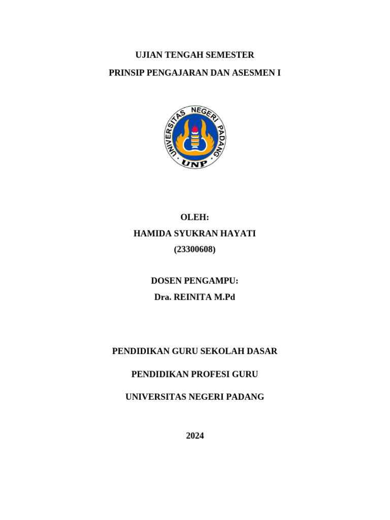 Uts Asesmen Wildatul Husna | PDF