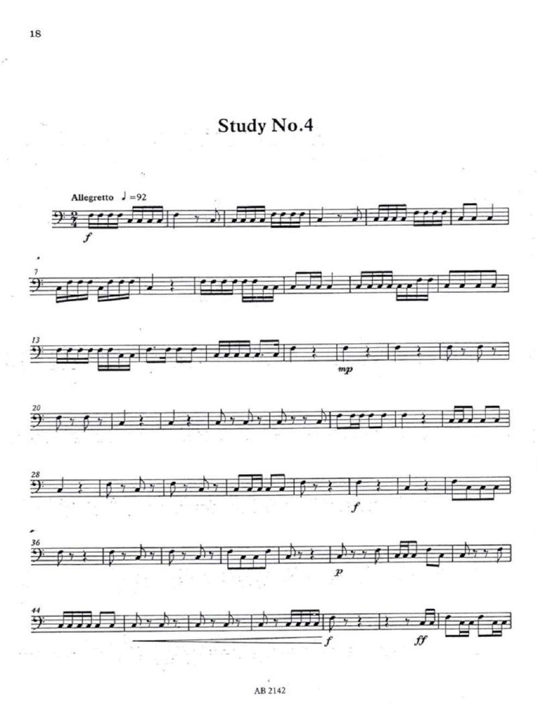 Study No 4 - Timpani | PDF