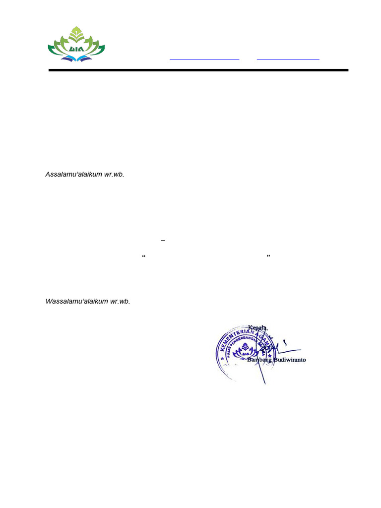 Surat Undangan Peserta Pelatihan EMI | PDF Surat Undangan Peserta Pelatihan EMI | PDF