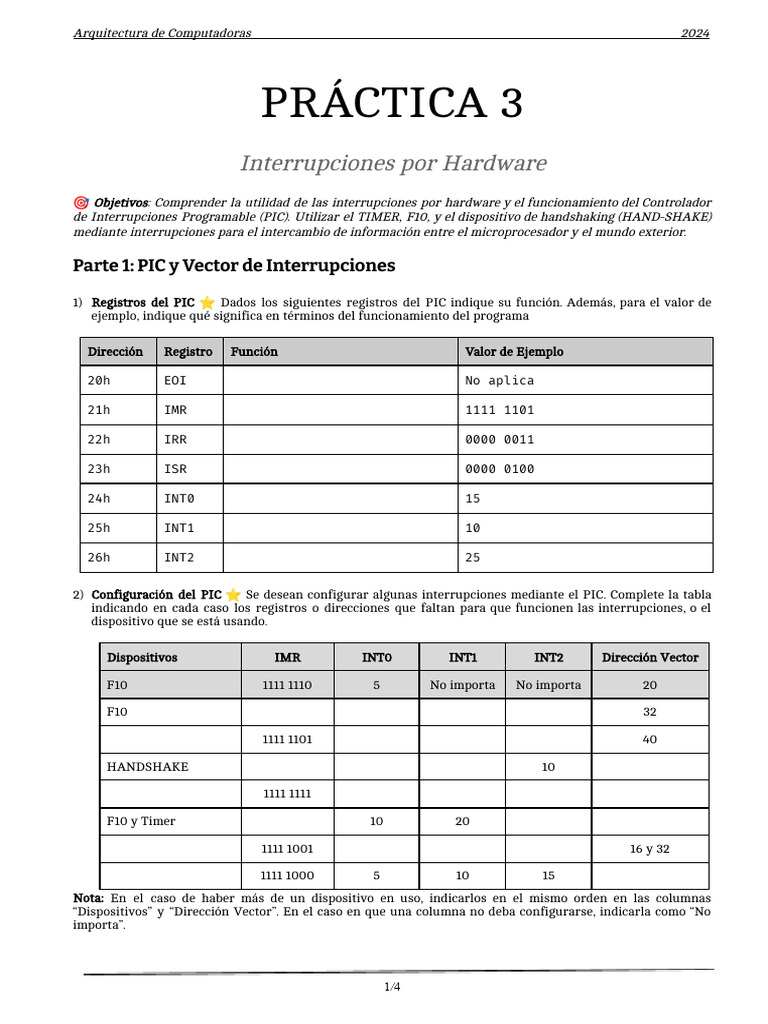 Practica 3 - Interrupciones Por Hardware | PDF