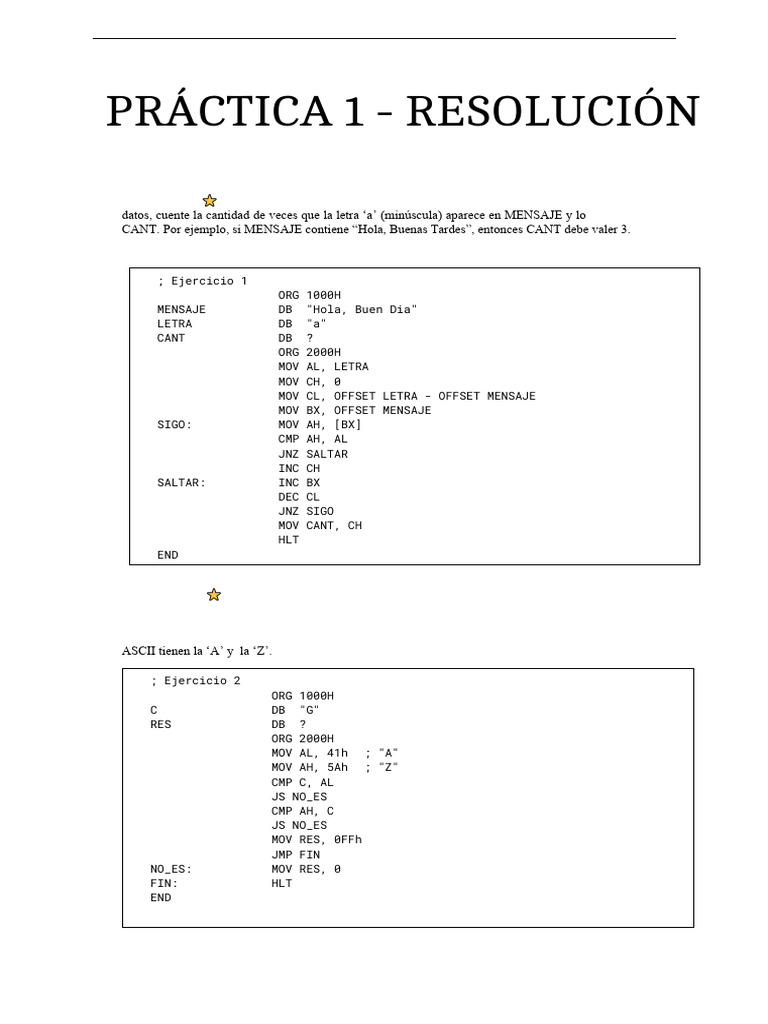Practica 1 - Resolución - AC24 | PDF
